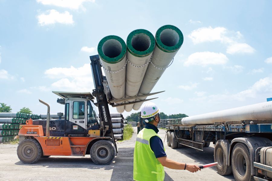 흔들림 없는 단단한 말뚝처럼 굳건하고 안전하게 운송합니다! - SAMPYO