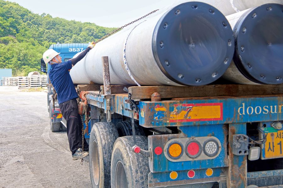 흔들림 없는 단단한 말뚝처럼 굳건하고 안전하게 운송합니다! - SAMPYO